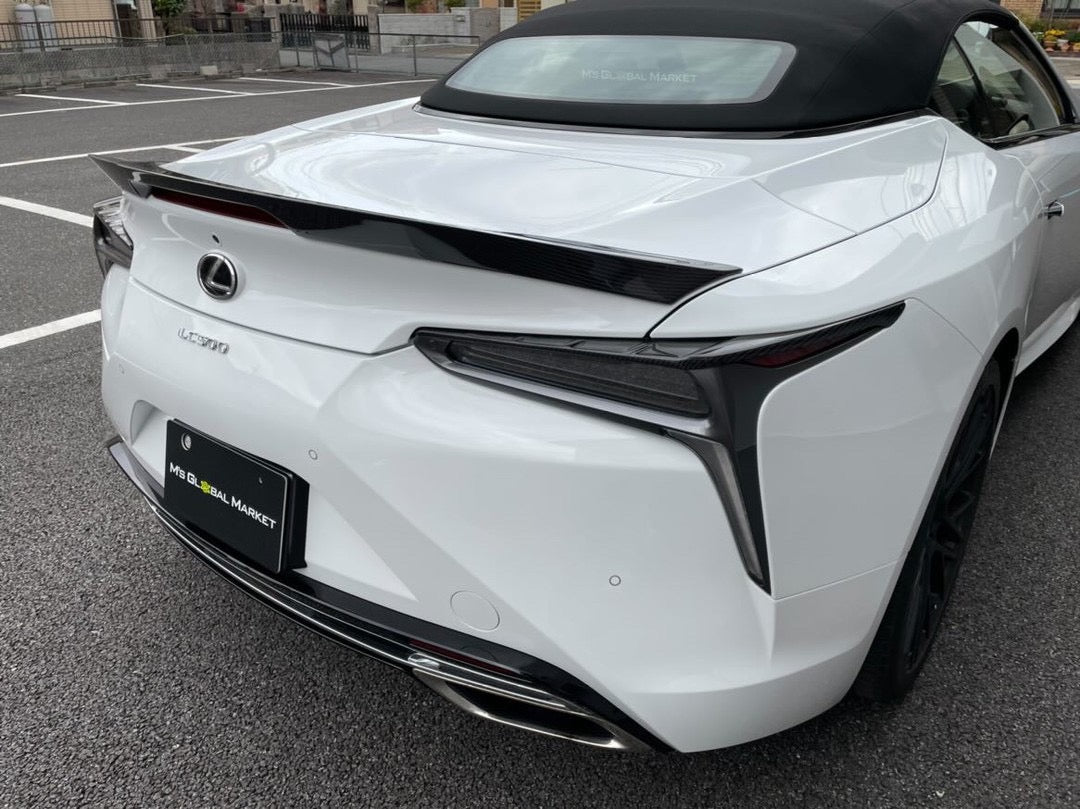 Lc500 Convertible Trunk spoiler Clear painted – Carbon Addict On Line Store